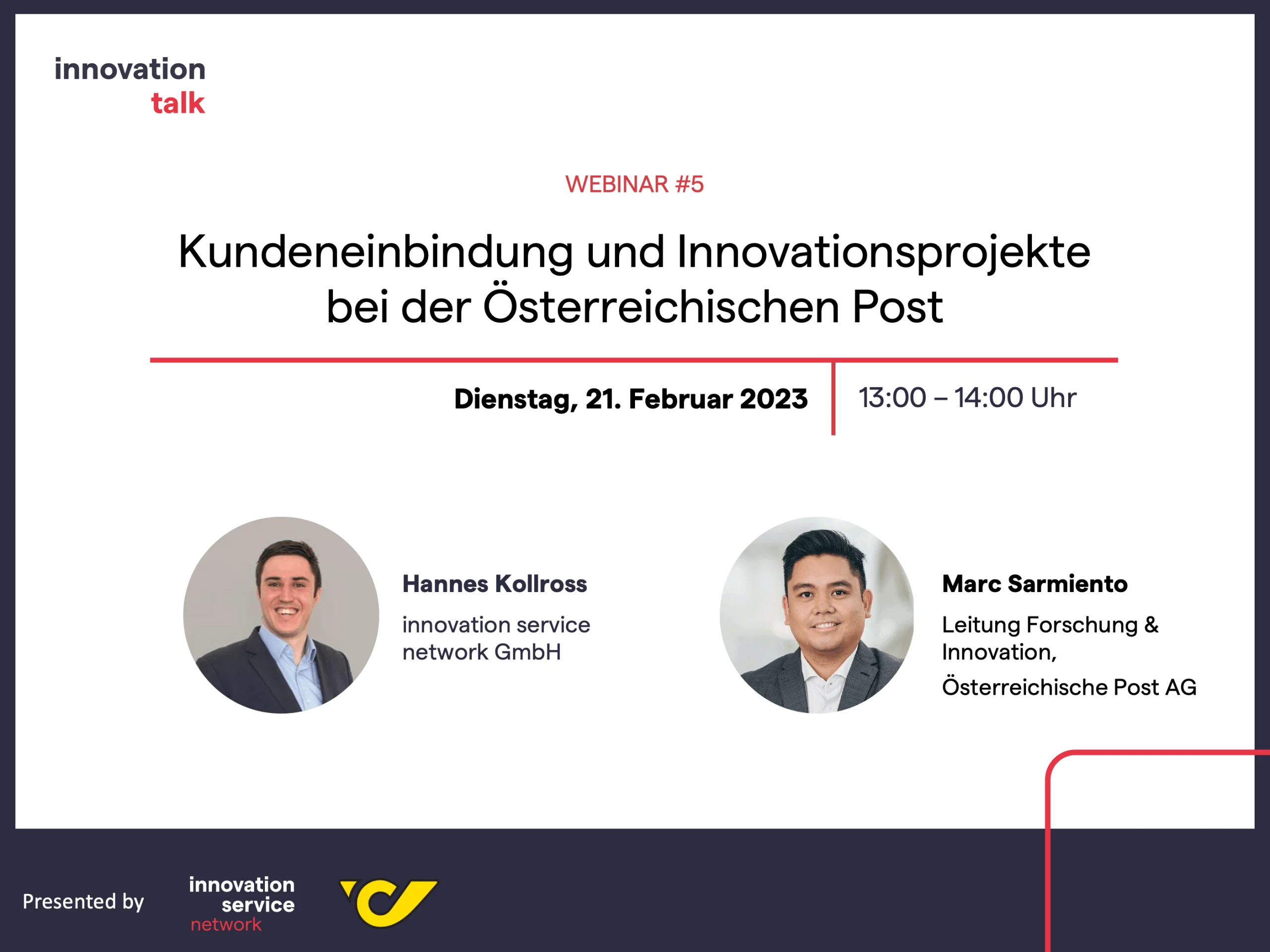 innovation talk 5: Innovationsprojekte bei der Österreichischen Post
